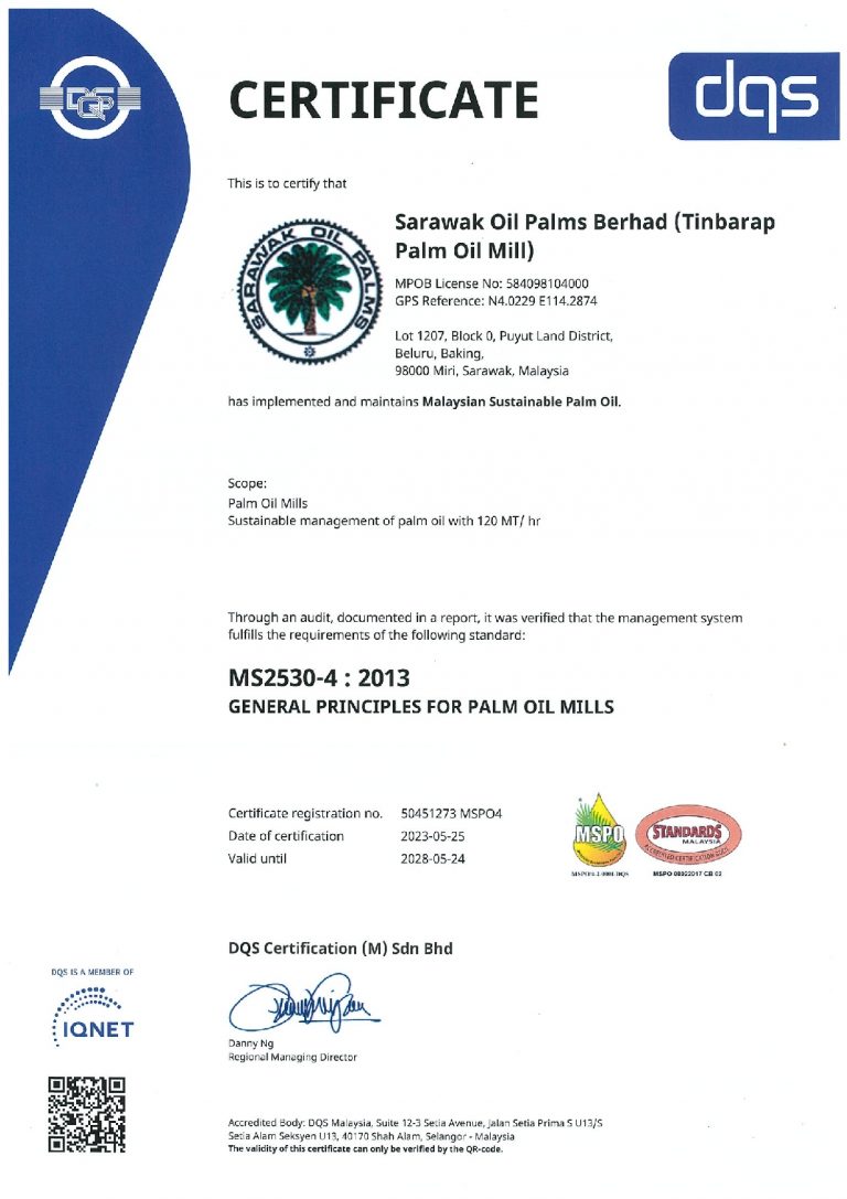 MSPO - Sarawak Oil Palms